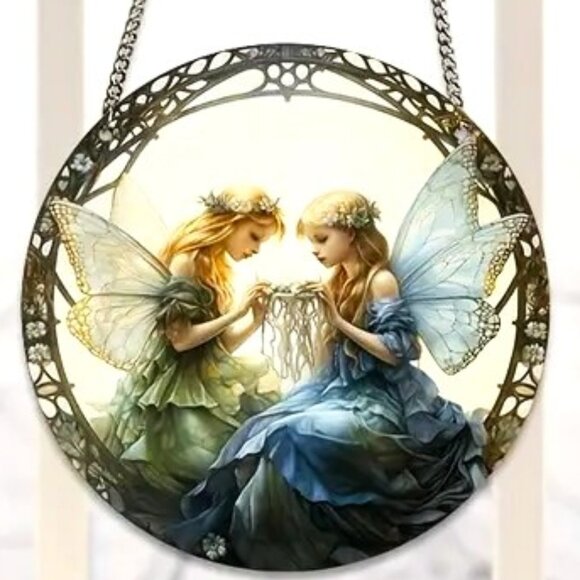 Suncatcher | Accents | Fairy Suncatcher Fairies Elf Fantasy Friends ...